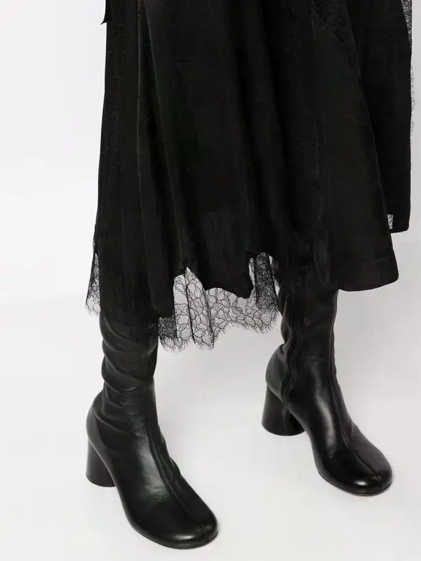 Goen.j Lace-trim Midi Dress