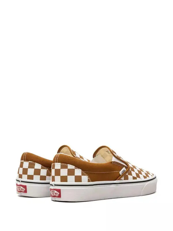 VANS Color Theory Checkerboard Slip-on Sneakers - Brown