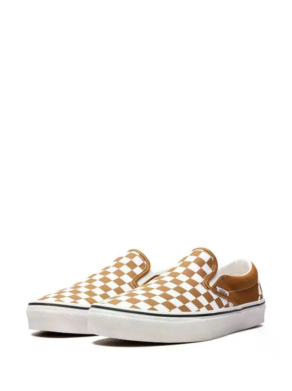 VANS Color Theory Checkerboard Slip-on Sneakers - Brown