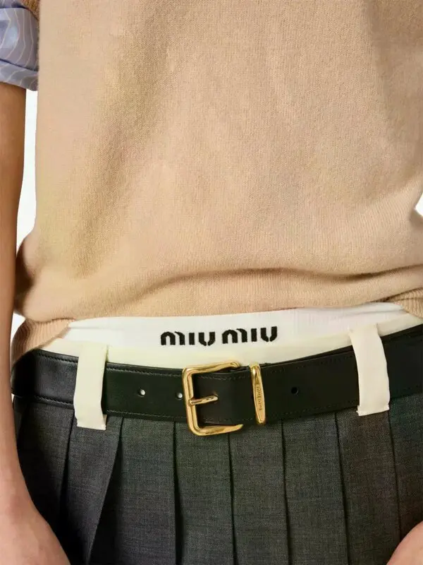 Miu Miu Cashmere Polo Top