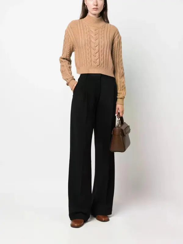 Michael Kors Wide-leg Tailored Trousers - Black