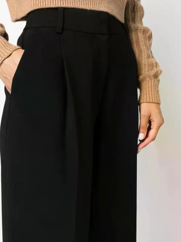 Michael Kors Wide-leg Tailored Trousers - Black