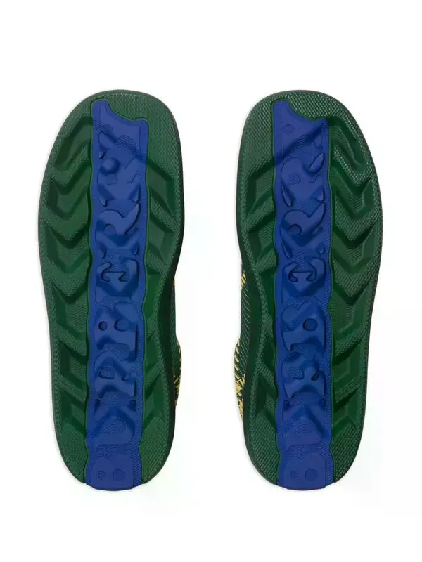Burberry Check Pattern Sneakers - Green