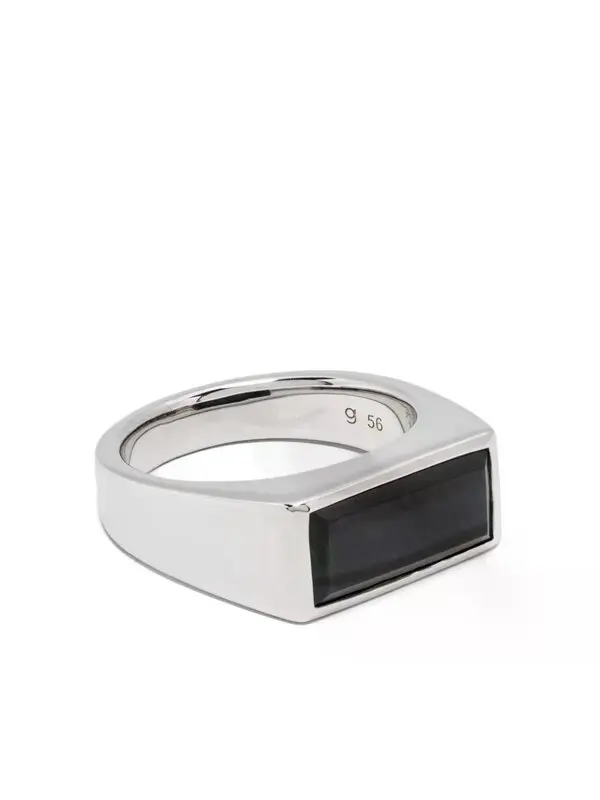Tom Wood Peaky Blue Hawk Ring - Silver