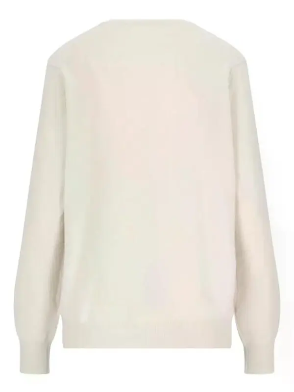 CANESSA Cashmere V-neck Sweater - Neutrals