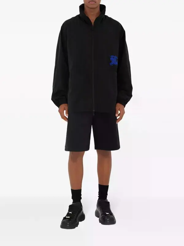 Burberry Equestrian Knight Appliqué Hooded Jacket