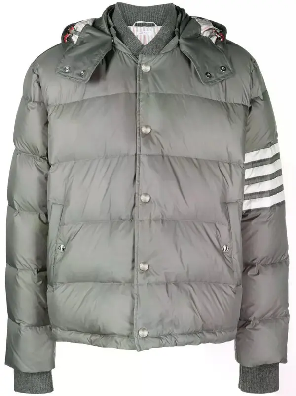Thom Browne 4-bar Bomber Jacket - Grey