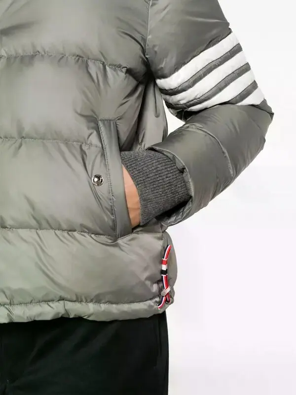 Thom Browne 4-bar Bomber Jacket - Grey