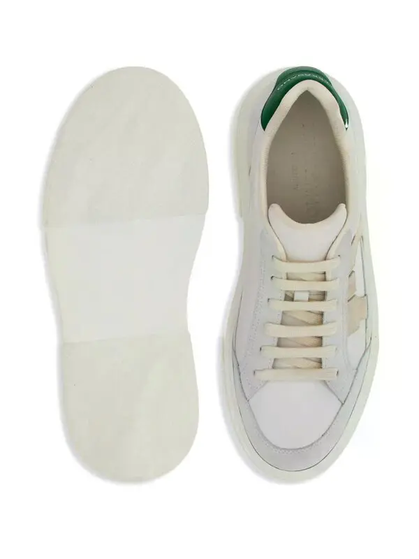 FERRAGAMO Gancini-patch Calfskin Sneakers