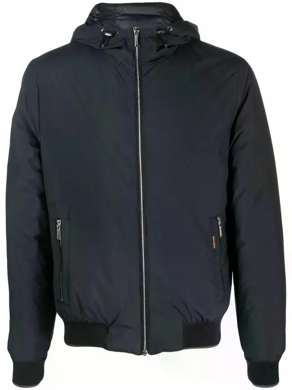 MOORER Zip-up Hooded Jacket