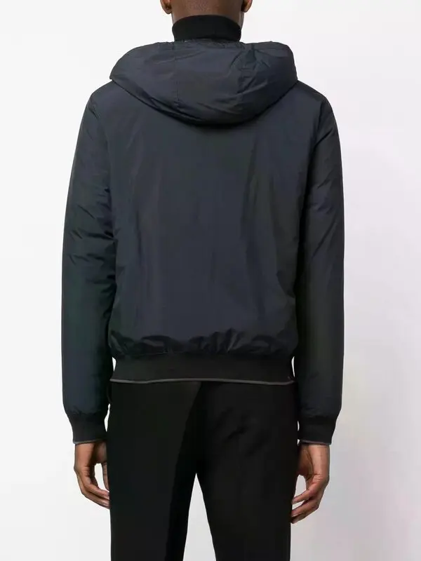 MOORER Zip-up Hooded Jacket