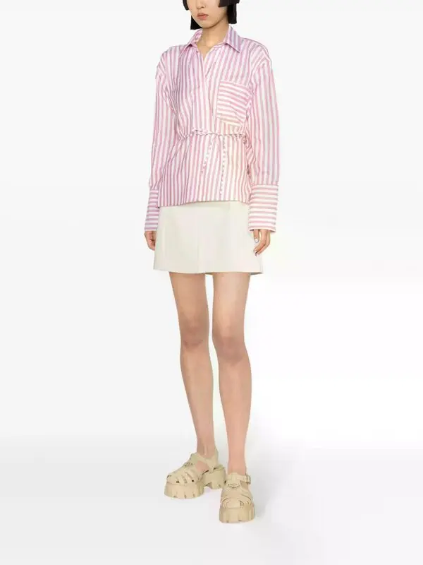 Viktor & Rolf Striped Poplin Shirt With Open Back