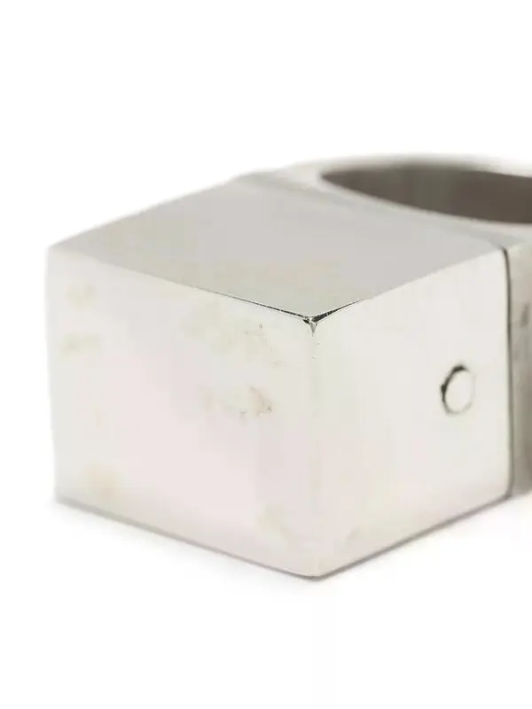 PARTS OF FOUR Geo Cube-shape Ring