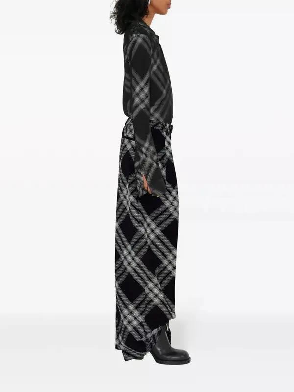Burberry Vintage Check Wool Trousers