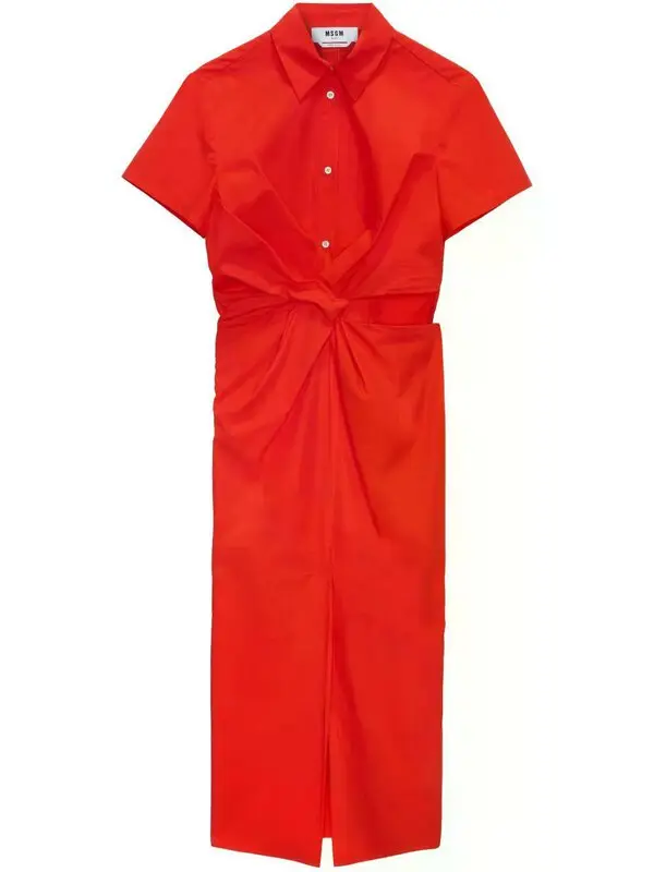 MSGM Cut-out Shirtdress
