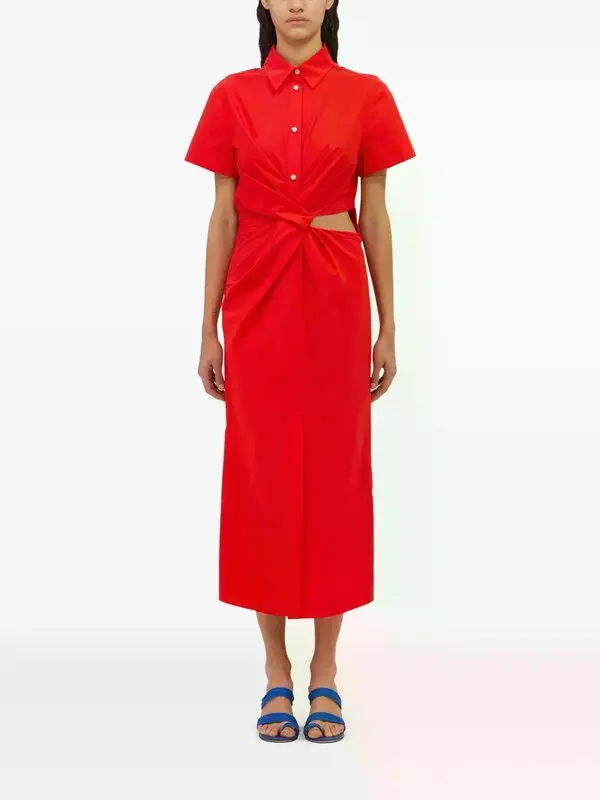 MSGM Cut-out Shirtdress
