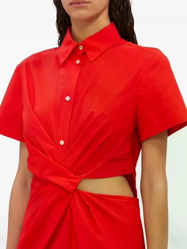 MSGM Cut-out Shirtdress