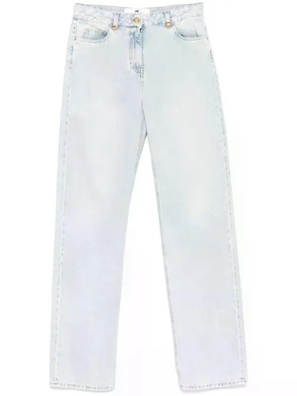 Elisabetta Franchi Logo-detailed Wide Leg Jeans