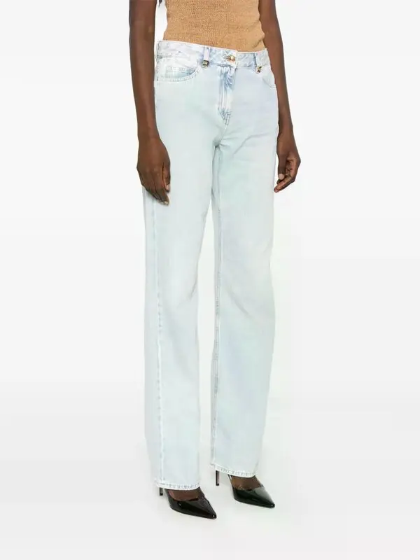 Elisabetta Franchi Logo-detailed Wide Leg Jeans