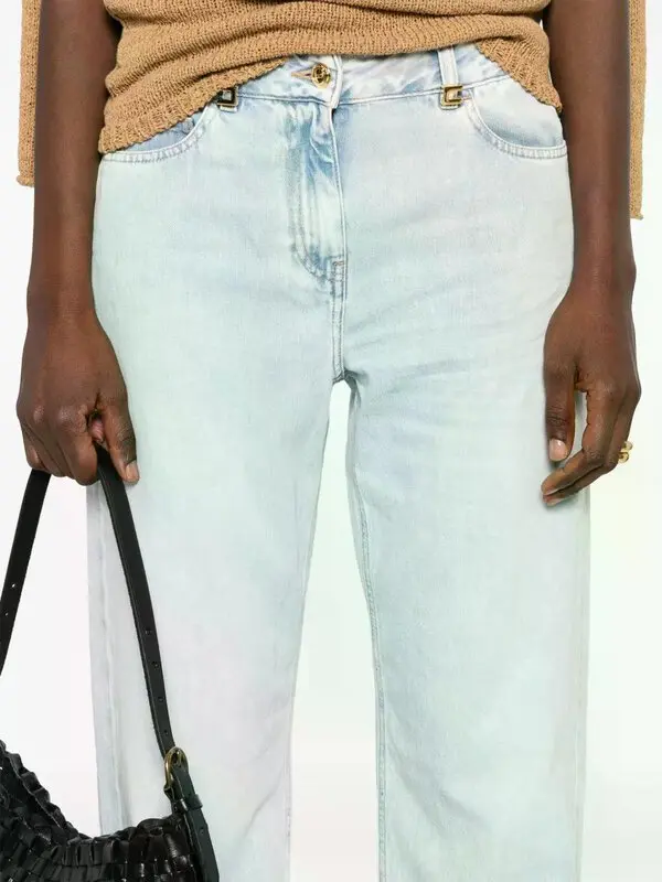 Elisabetta Franchi Logo-detailed Wide Leg Jeans