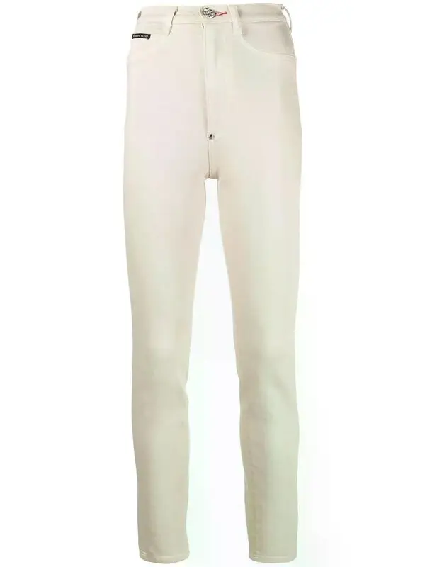 Philipp Plein Logo Patch High-waisted Jeggings