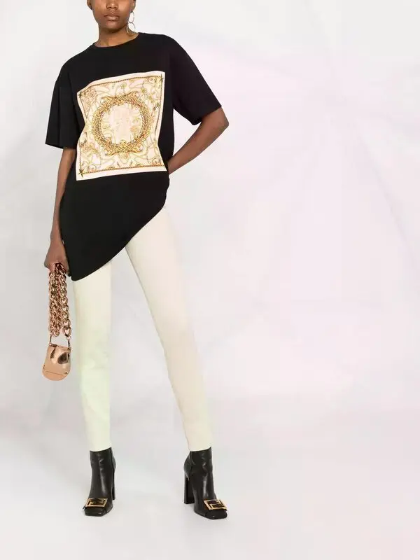 Philipp Plein Logo Patch High-waisted Jeggings
