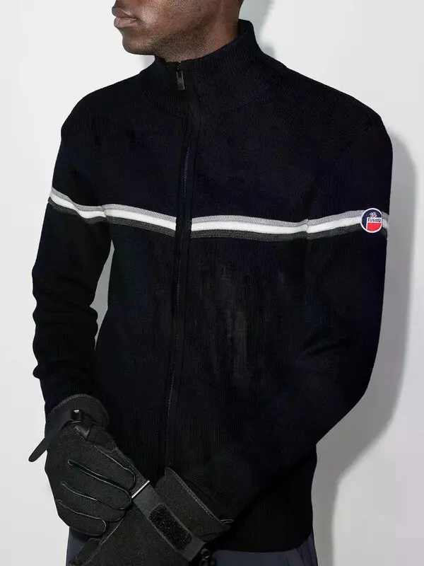 Fusalp Stripe Detail Zip-up Jumper