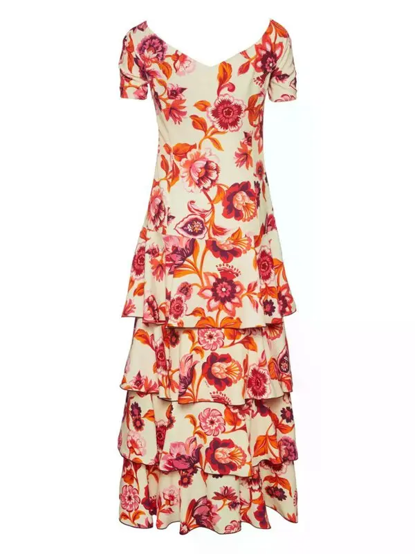 La DoubleJ Flamenco Tiered Maxi Dress