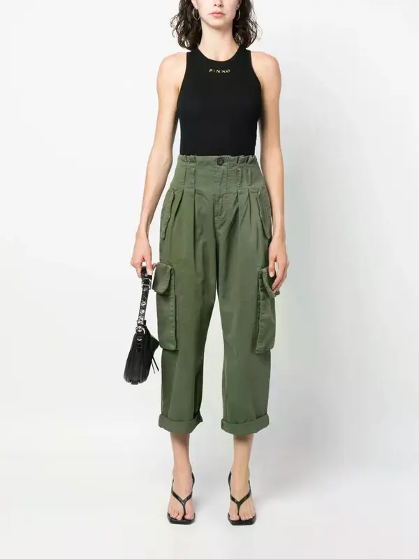 Pinko Ribbed Logo Tank Top