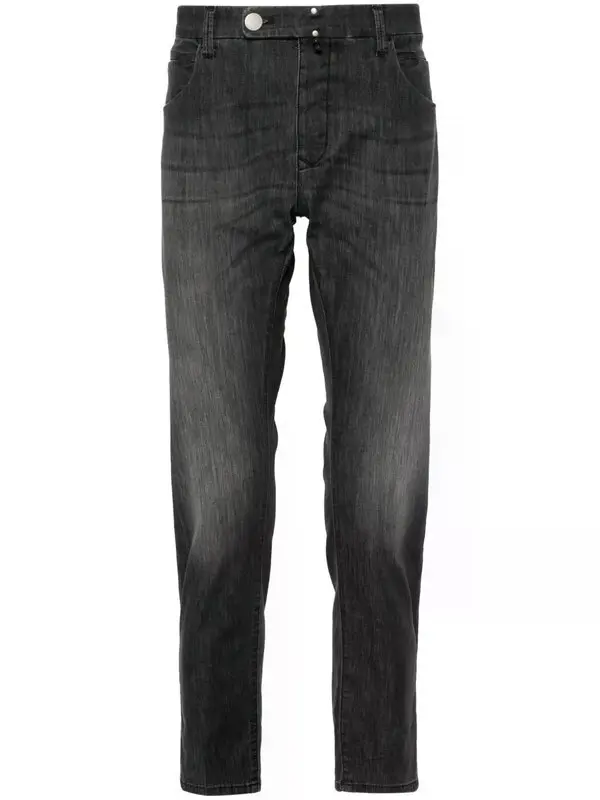 Incotex Low-rise Slim-fit Jeans - Grey