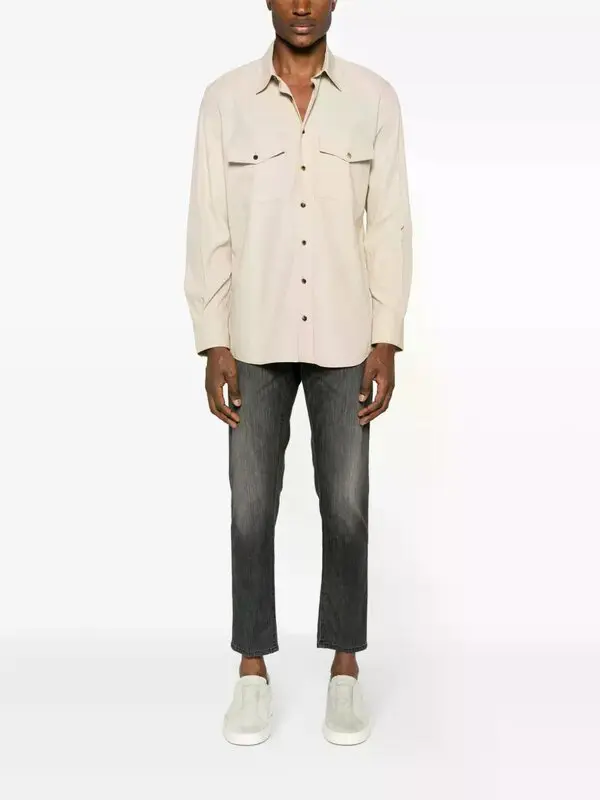 Incotex Low-rise Slim-fit Jeans - Grey