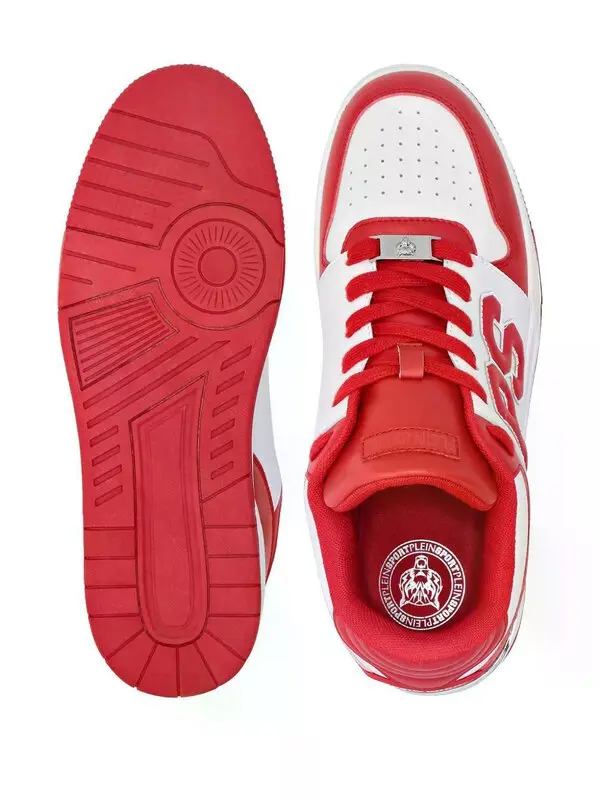 PLEIN SPORT Logo-appliqué Sneakers - White