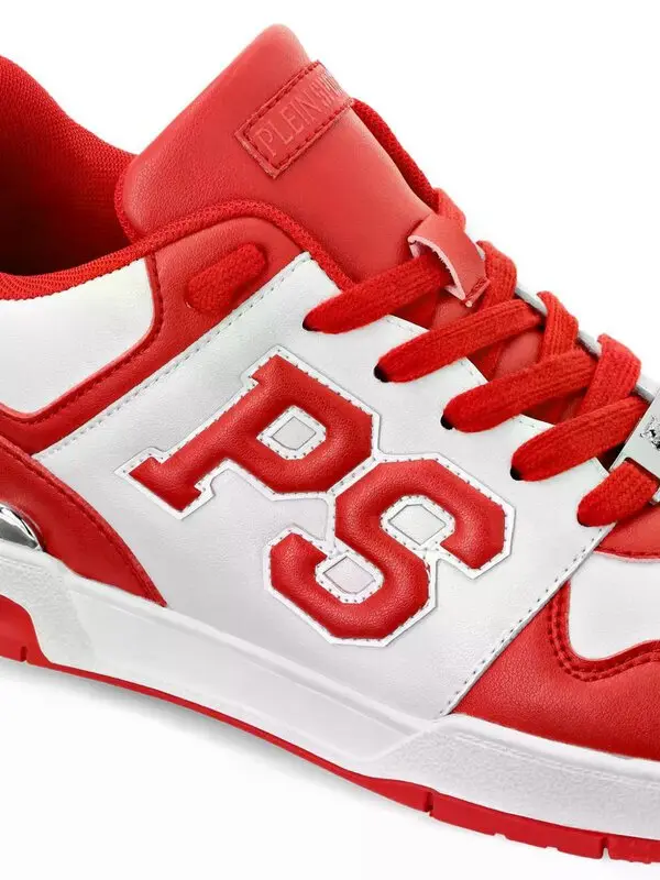 PLEIN SPORT Logo-appliqué Sneakers - White