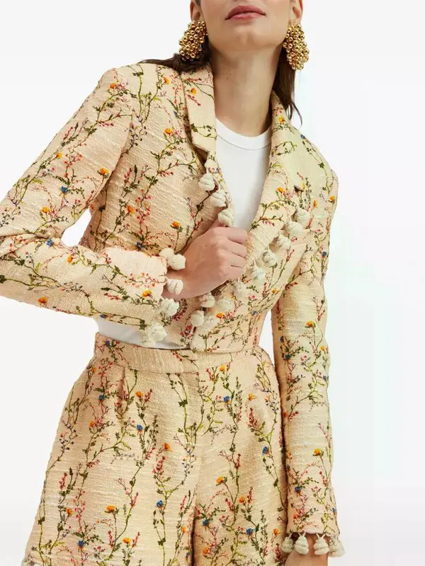 La DoubleJ Torero Embroidered Cropped Jacket