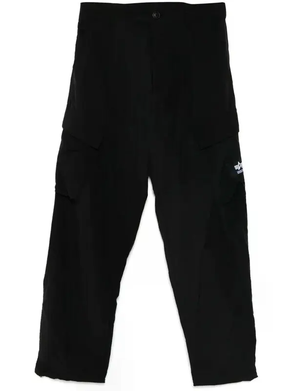Izzue Logo-patch Trousers - Black