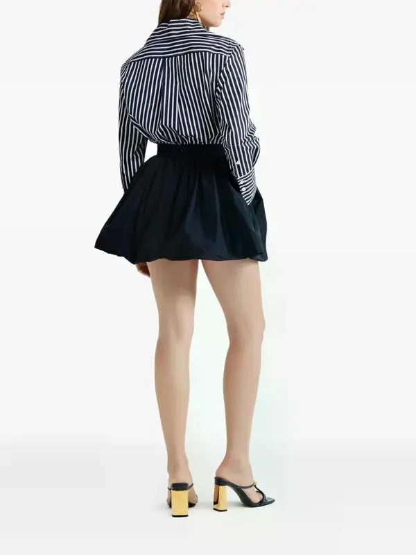 PATOU Faille Bubble Mini Skirt - Blue