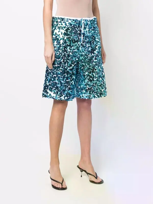 Plan C Sequinned Bermuda Shorts