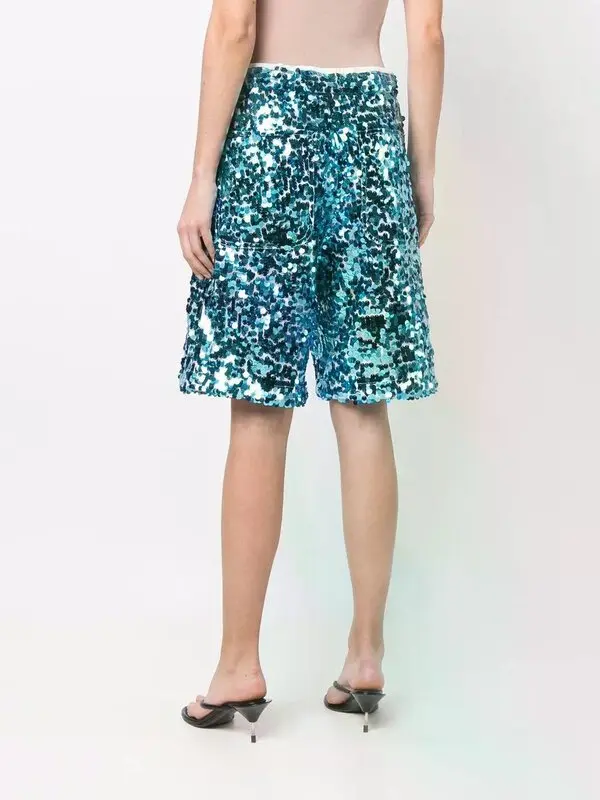 Plan C Sequinned Bermuda Shorts