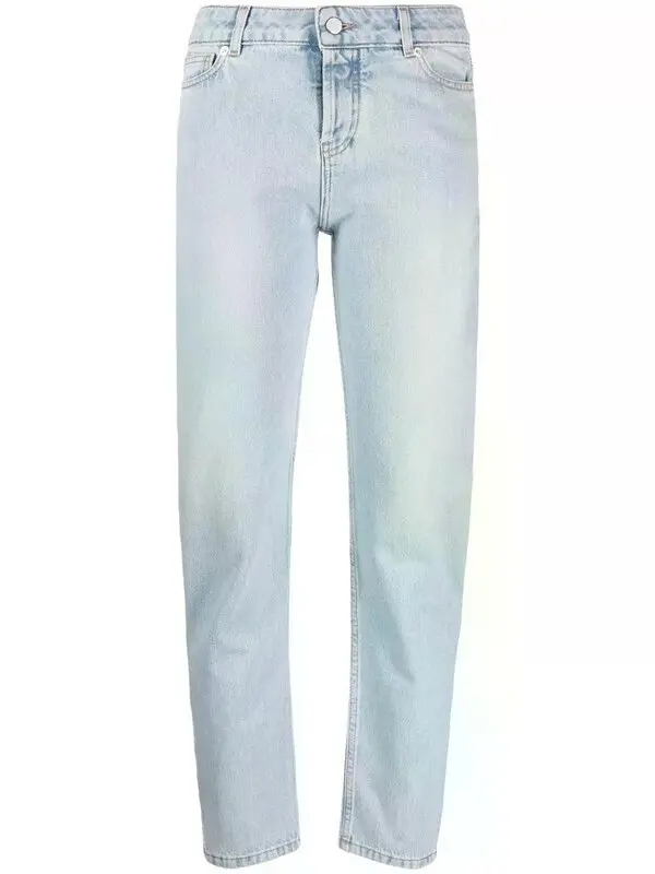 Alexandre Vauthier Slim-fit Straight Jeans With Rhinestone Embellishments