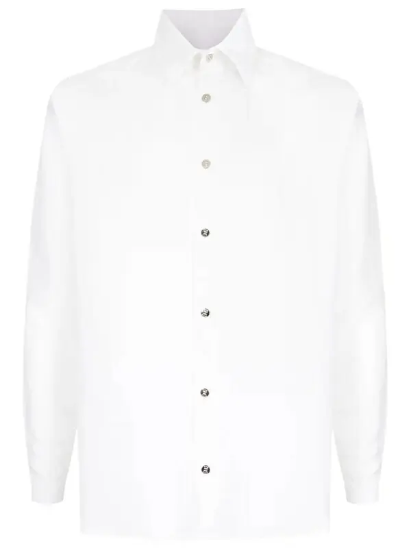 AMIR SLAMA Poseidon-print Buttoned Shirt