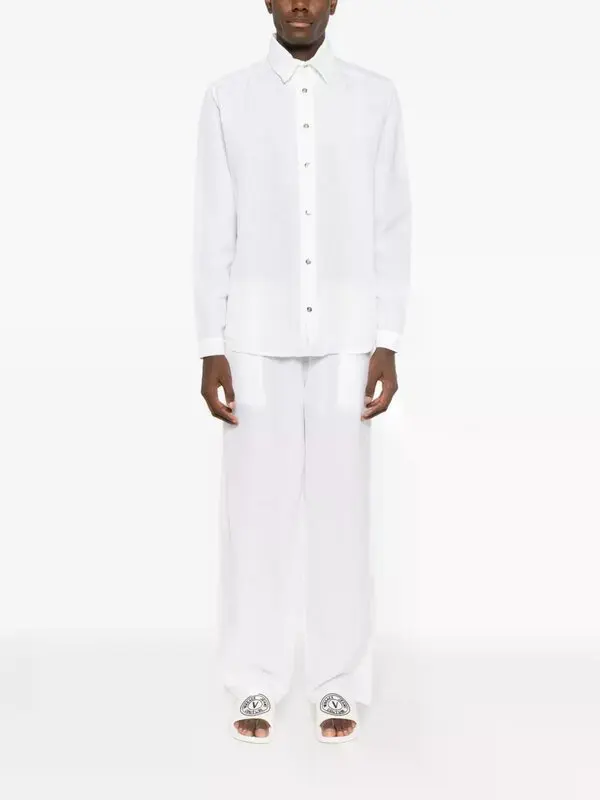 AMIR SLAMA Poseidon-print Buttoned Shirt