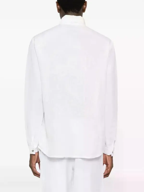 AMIR SLAMA Poseidon-print Buttoned Shirt