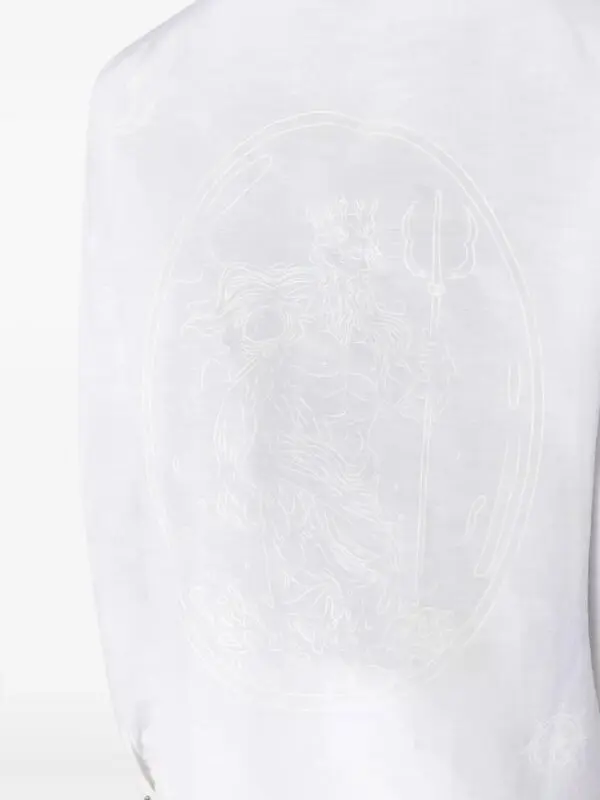 AMIR SLAMA Poseidon-print Buttoned Shirt