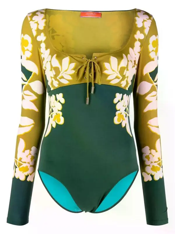 La DoubleJ Sunset Printed Swimsuit