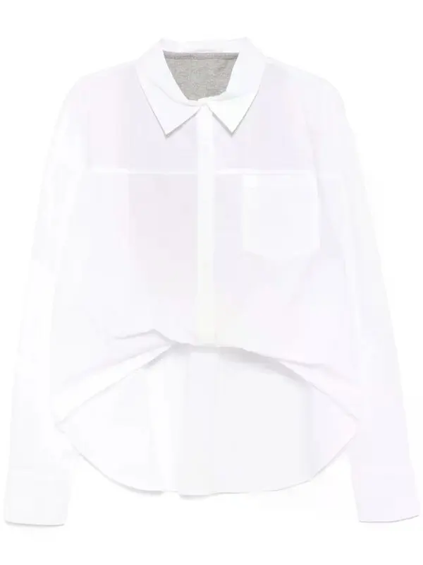 B+AB Asymmetric Tuck Shirt