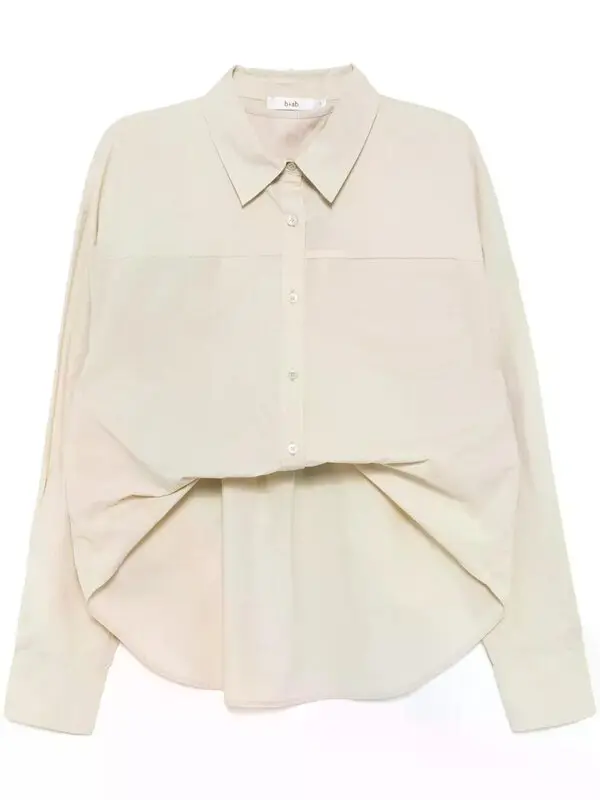 B+AB Asymmetric Tuck Shirt