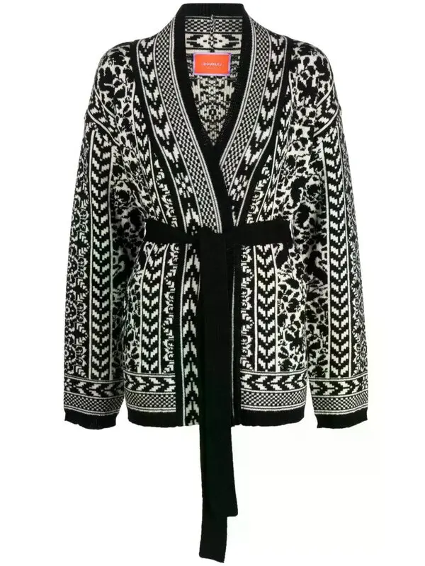 La DoubleJ Belted Wool Cardigan