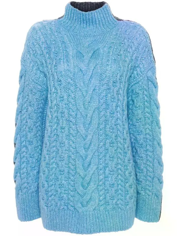 Stella McCartney Two-tone Cable-knit Jumper