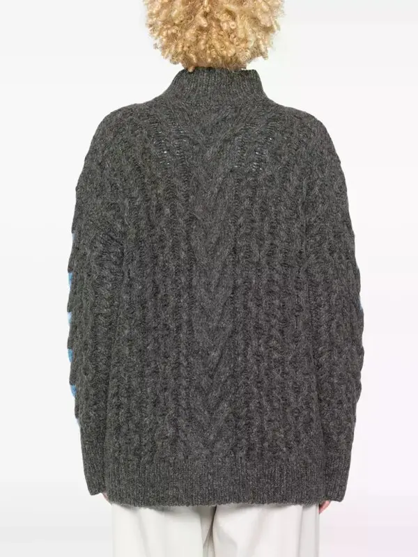 Stella McCartney Two-tone Cable-knit Jumper