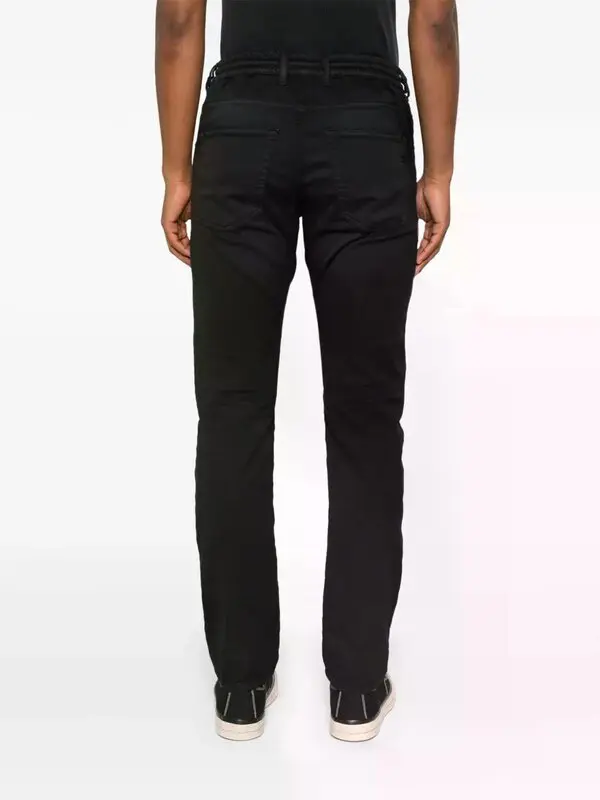 DIESEL® Logo-embroidered Tapered Jeans
